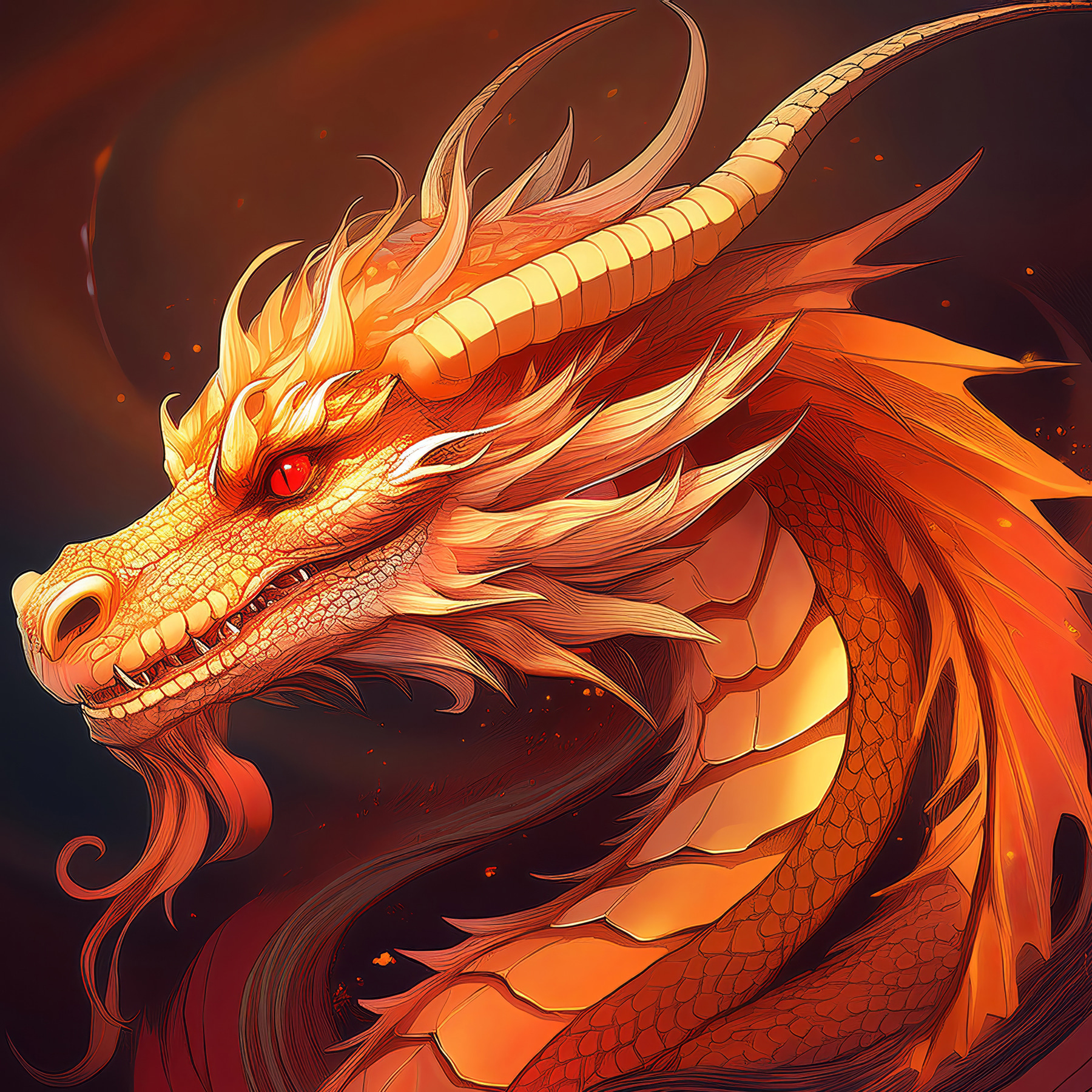 Tableaux Dragon aux yeux rouges : s39624 - Tapeko.fr