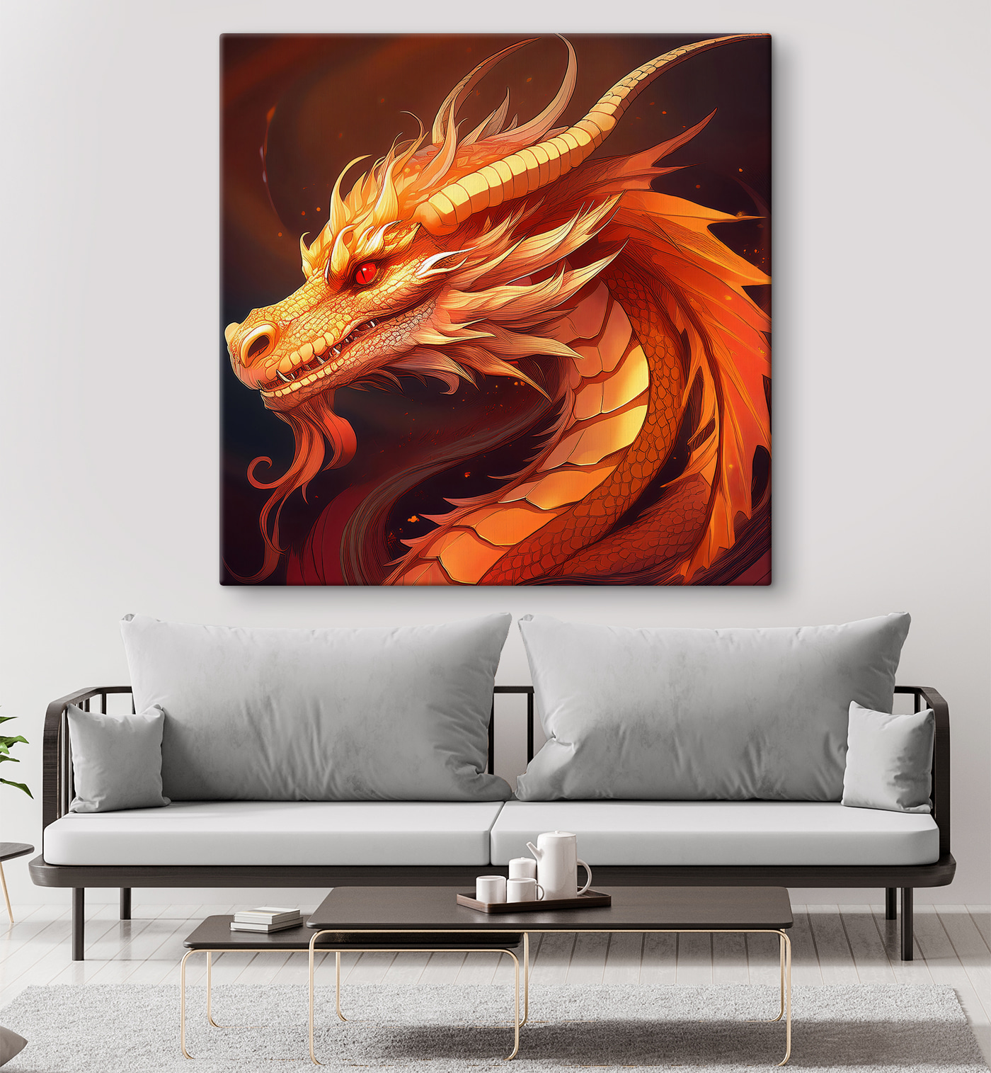 Tableaux Dragon aux yeux rouges : s39624 - Tapeko.fr