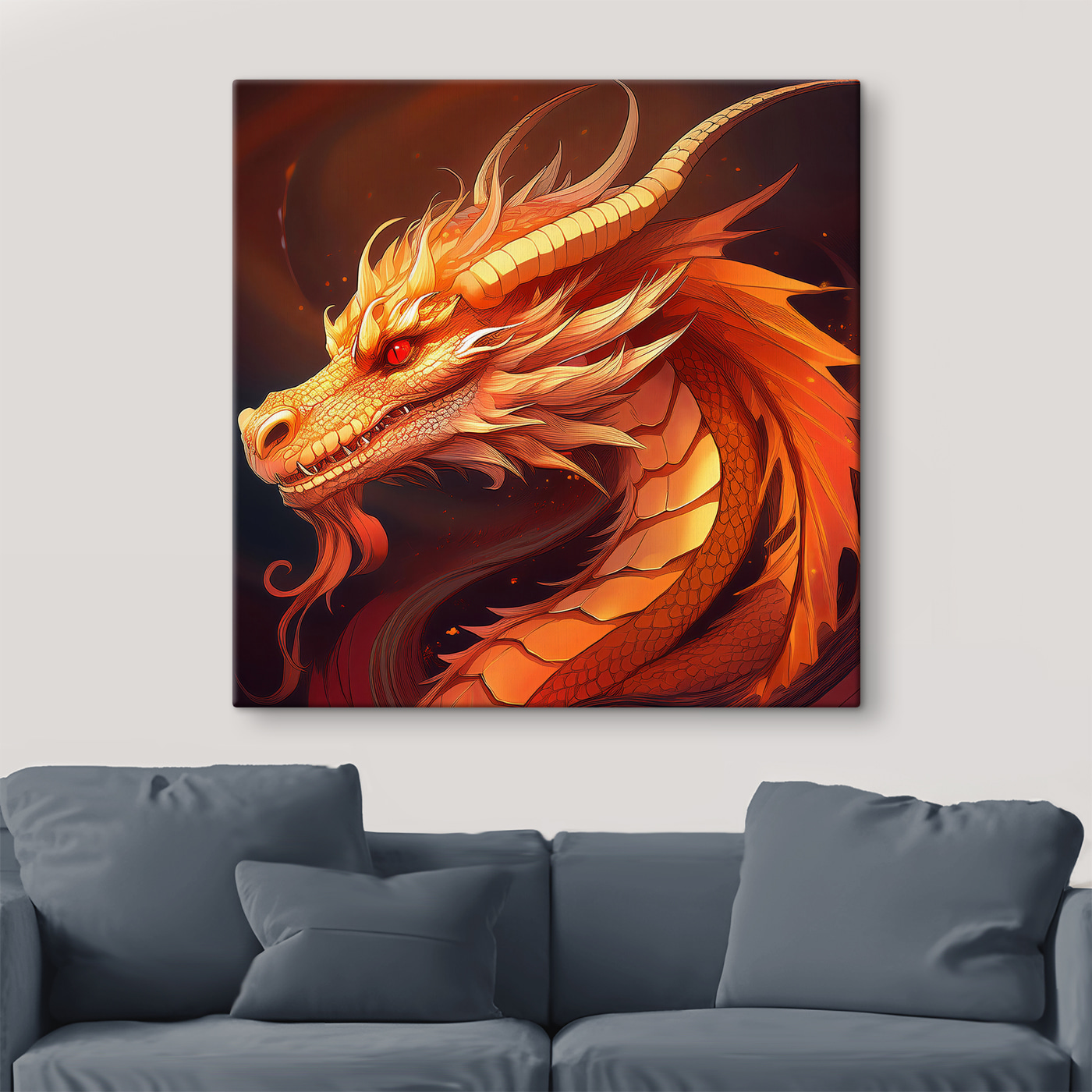 Tableaux Dragon aux yeux rouges : s39624 - Tapeko.fr
